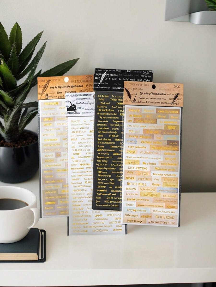 8PCS, Motivational Quote Stickers, Motivational Quote Stickers, Cut ...