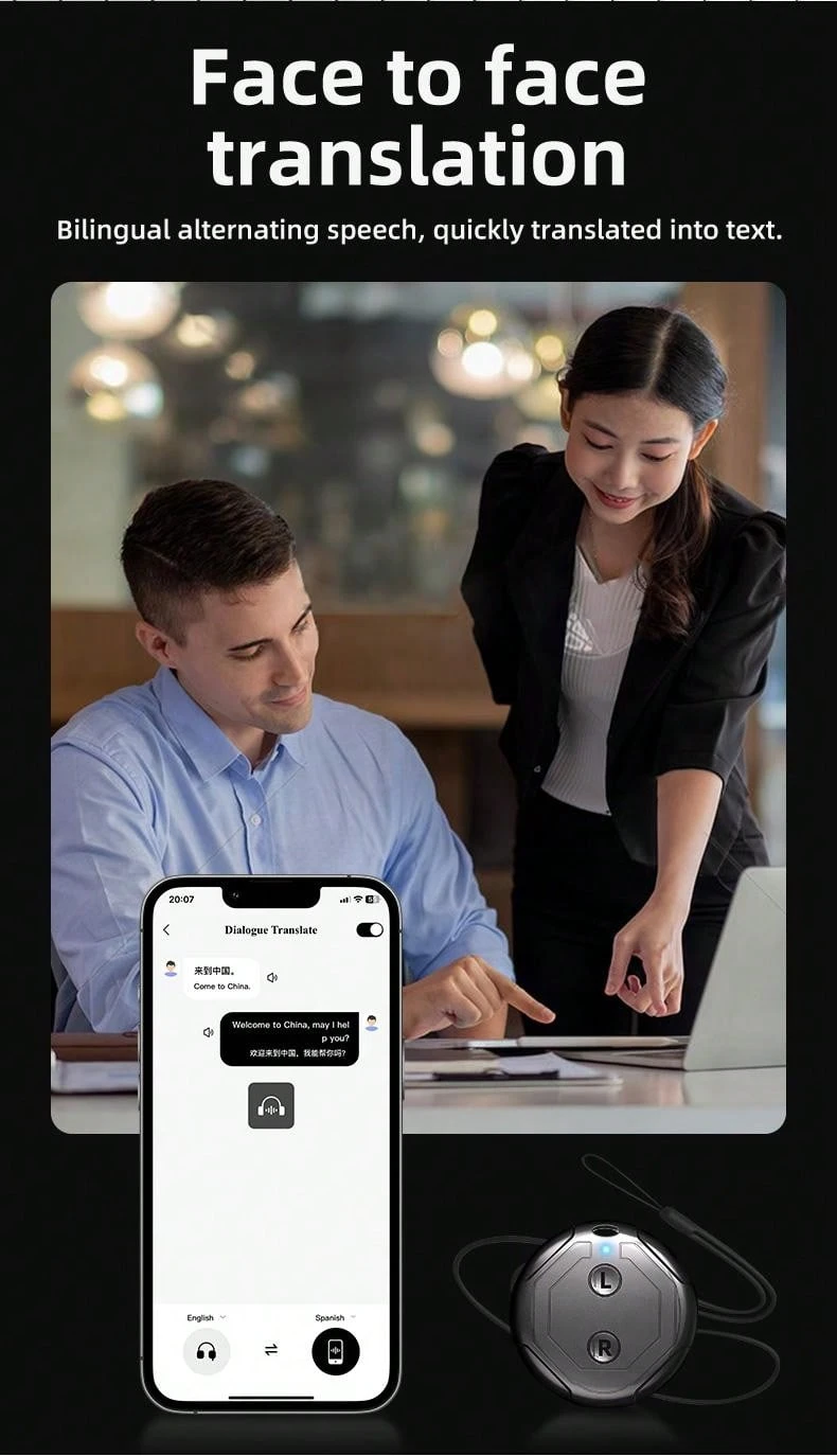 Smart Translation Earphones 2025 New Multi Language Instant Translation ...