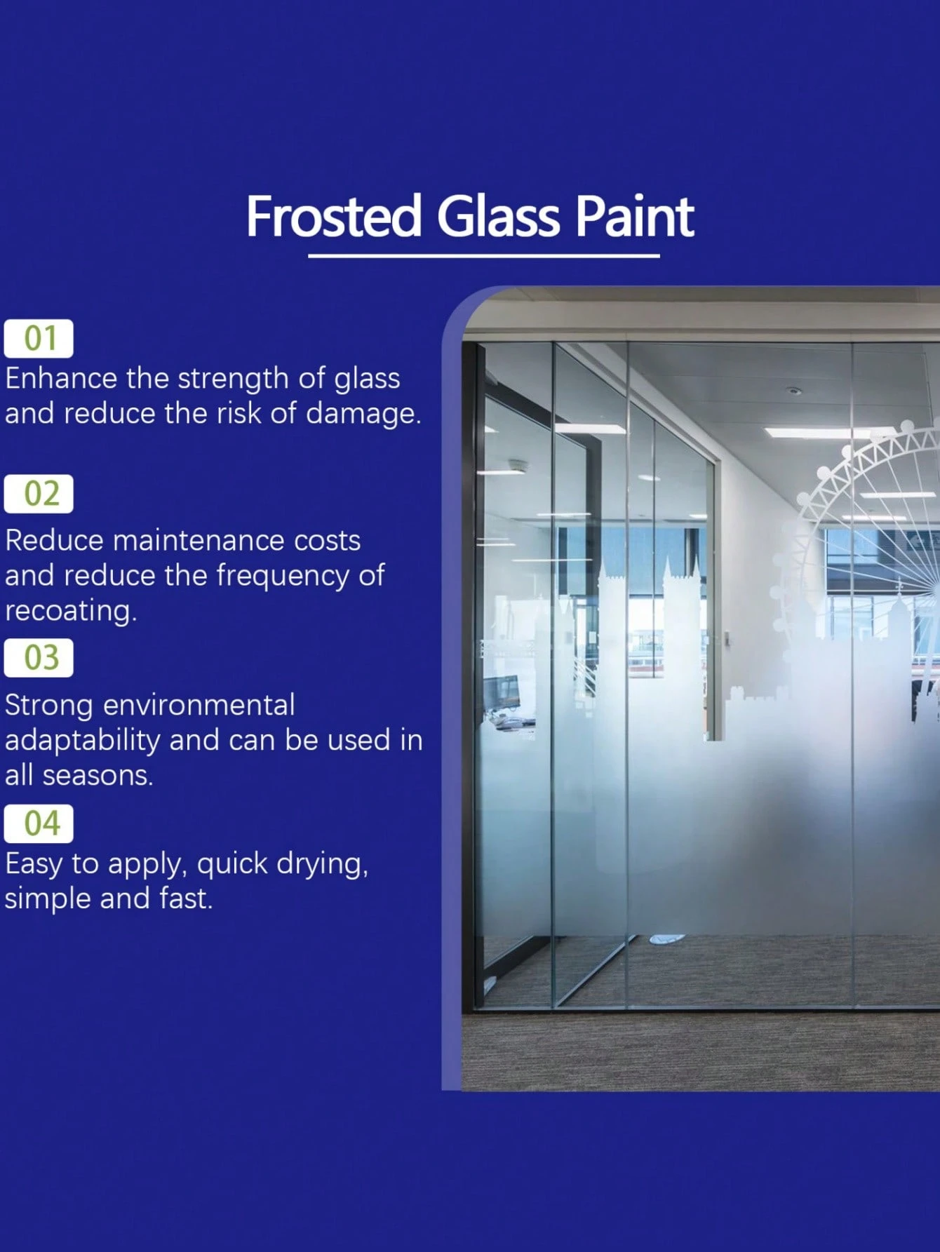 Matte Glass Paint - Opaque, Sun-Resistant, Renovation Oil-Based Paint ...