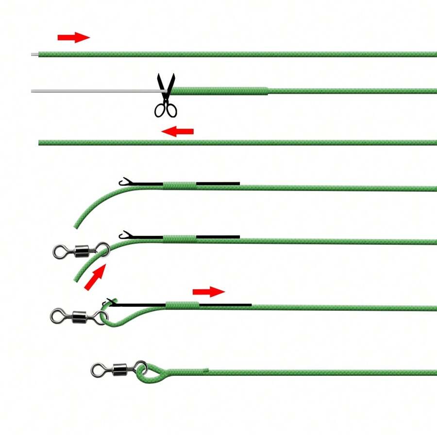 HIRISI Carp Fishing Tackle Line 35LB 7M Make Carp Hair Rigs 3 Color ...