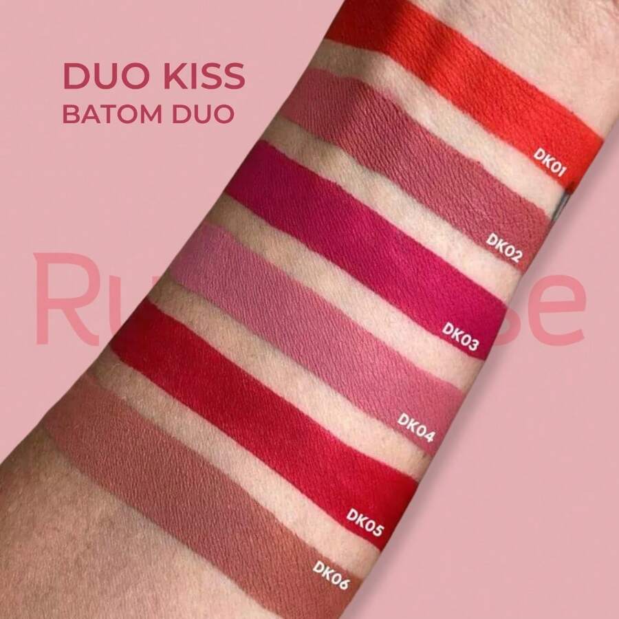 Ruby Rose Duo Kiss Matte 2 In 1 Liquid Lipstick High Coverage With ...