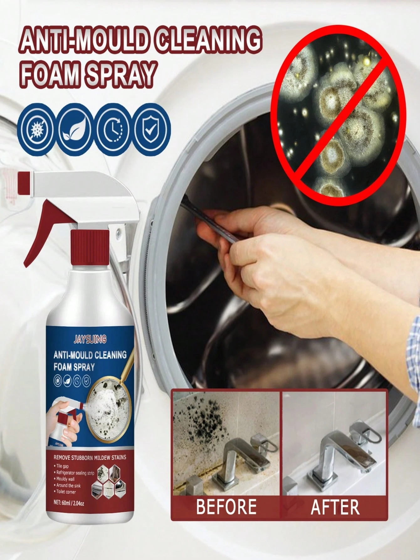 Tiles, Walls, Bathrooms, Silicone Multi-Function Cleaning And Mould ...