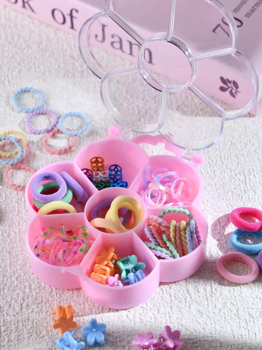 1 Box Spring Color Hair Accessories Set, Cute & Elegant Multi ...