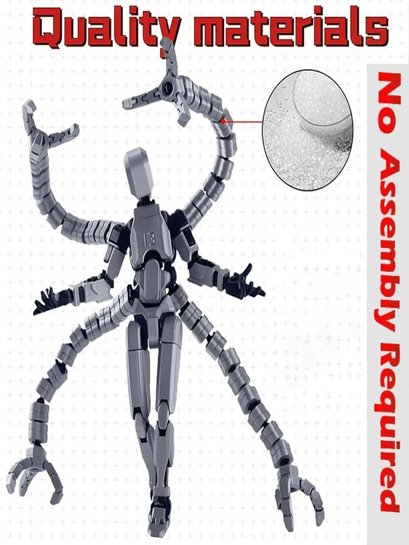 Lucky Jointed 13 Articulations 3D Printed 3rd Gen Posable Mannequin ...