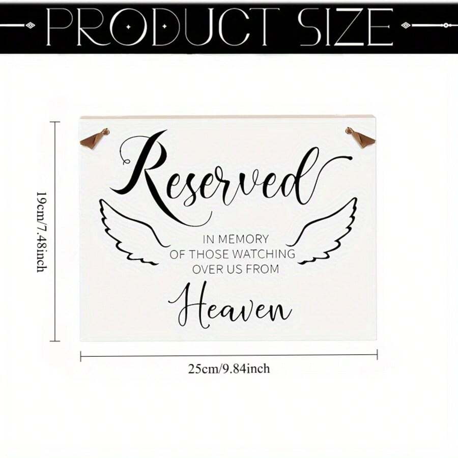 1pc Reserved Signs For Wedding Wood In Loving Memory Wedding Sign In ...