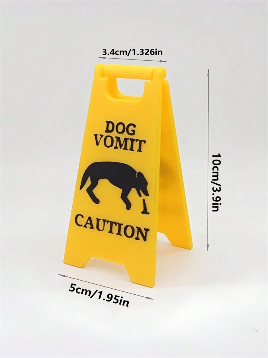 Cat Vomit Sign, Pet Vomit Warning Plate, Dog Vomit Indicator Sign ...