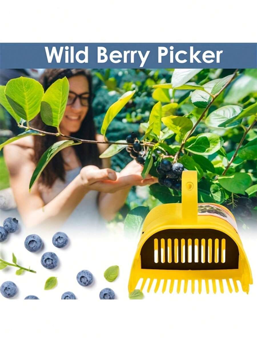 Portable Blueberry Picker - Battery-Free Fruit & Berry Harvester For ...