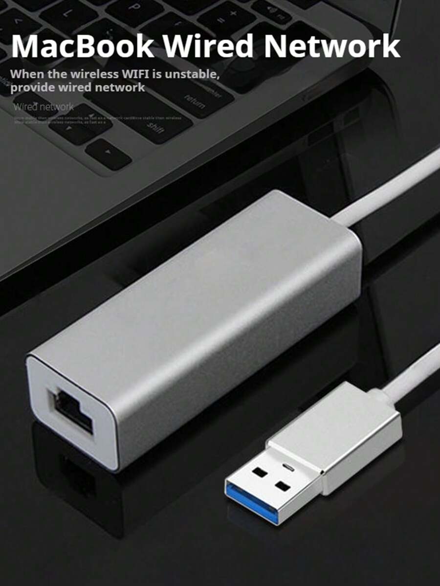 USB To Ethernet Adapter, Gigabit RJ45 LAN Network Converter, USB 3.0 To Type-C Ethernet Dongle ...