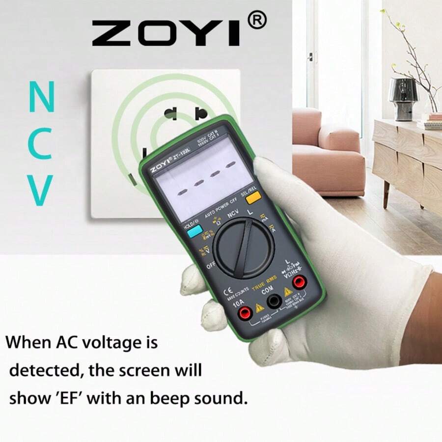 ZOYI Multímetro universal compacto y de alta precisión ZOYI ZT-102L con ...