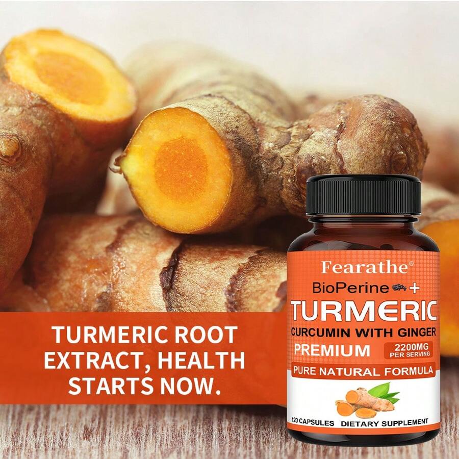 Turmeric & Ginger, 2-In-1 Formula With Black Pepper For Increased ...