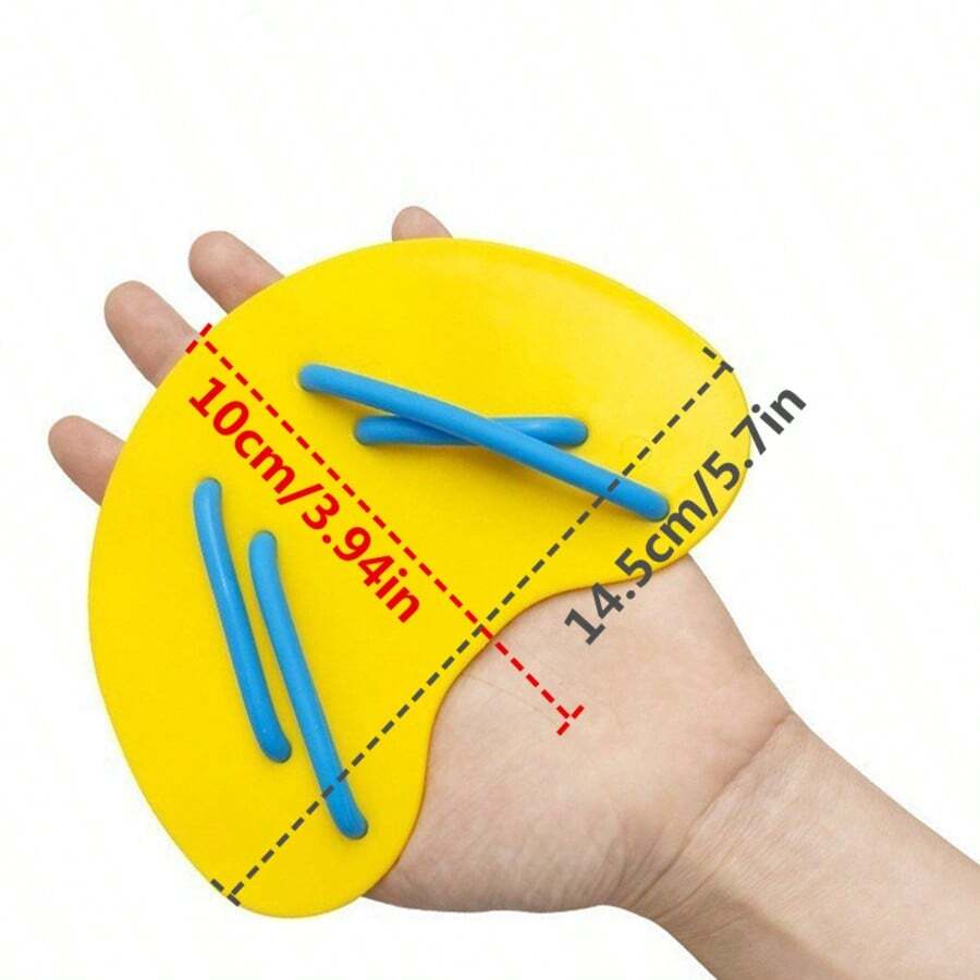 1 Pair Unisex Swimming Hand Paddles, Half Palm Swimming Finger Flippers ...