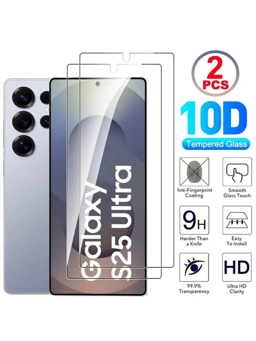 2pcs Unlock Screen Protector Compatible With Samsung S25 Ultra S 25 S25Ultra Phone Glass On ...