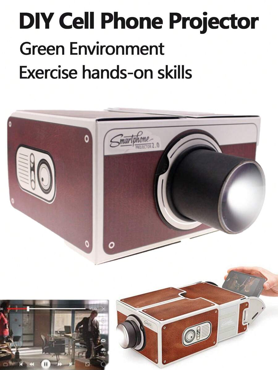 Kit DIY de proyector para teléfono inteligente - Proyector portátil y ...