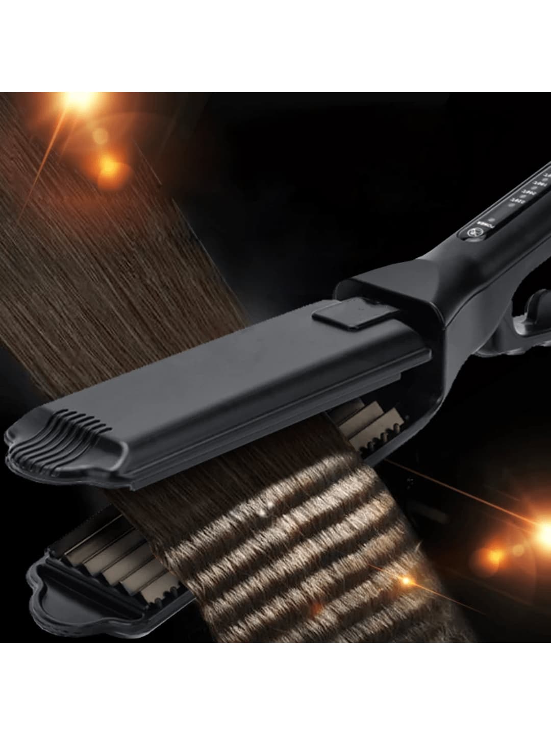 Professional Hair Crimper Wave Corn Iron Hot Curling Corrugated ...