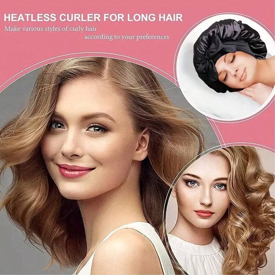 Heatless Curling Set - Satin Curling Rods, Suitable For Overnight Curl ...
