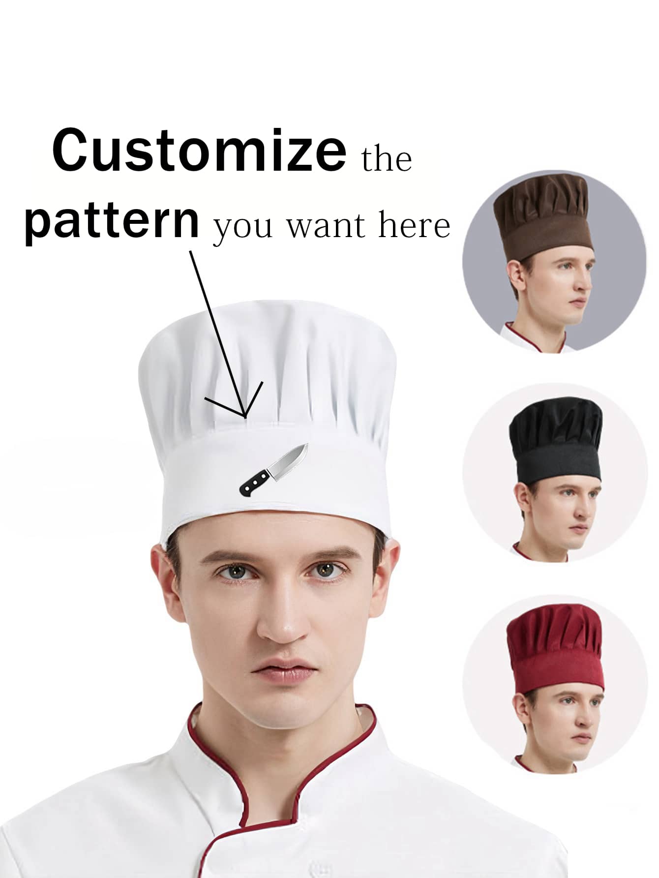 Customized Chef Hats, Anti-Dust Caps, Work Caps For Bakeries, Cafes ...