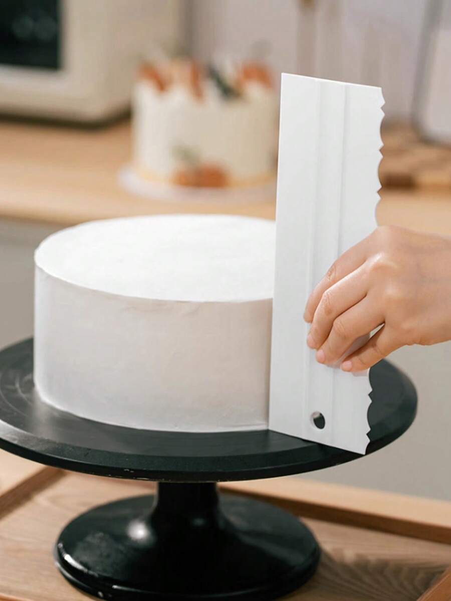Cake Scrapers Set Decorating Comb And Icing Smoother, Plastic Sawtooth ...