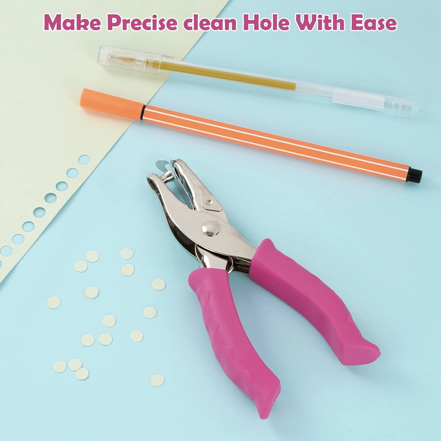 Circle Hole Punch For Journals And Planners, DIY Loose-Leaf Hole Punch ...