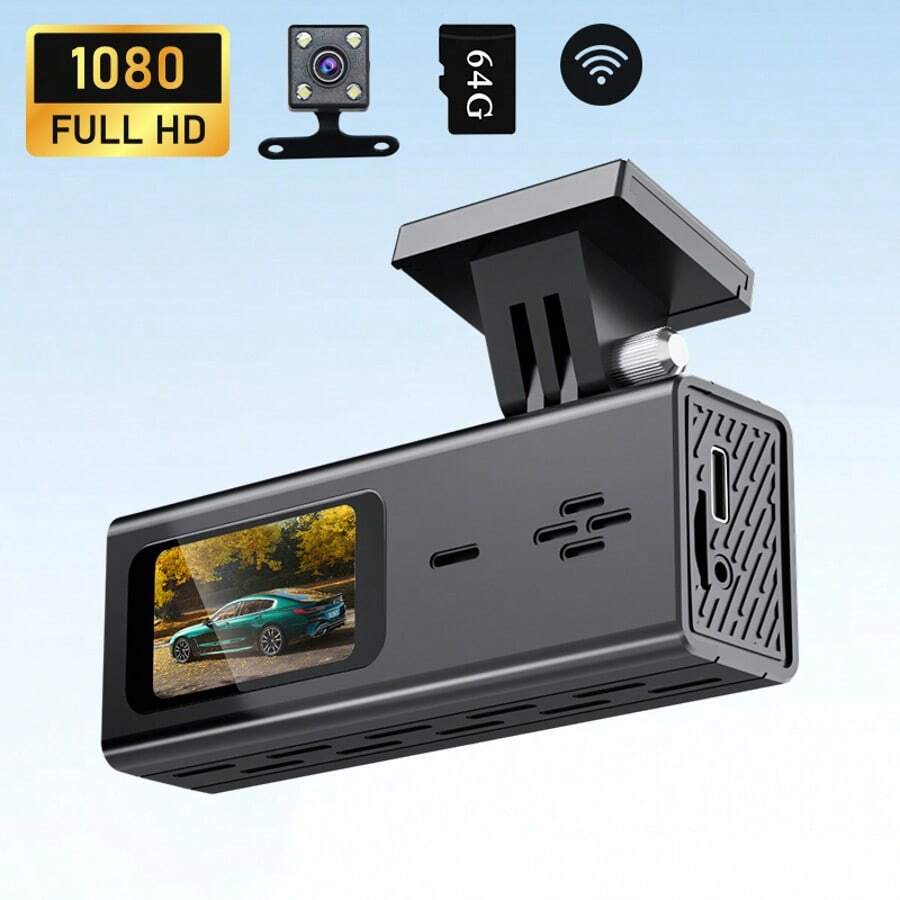 New 1080P HD Micro Hidden Dash Cam With WiFi APP Control And Loop ...