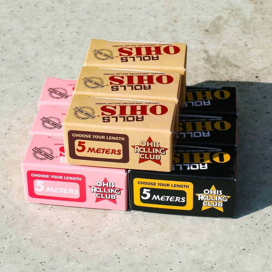 197 Inches Long Unprocessed Rolling Paper Three-Color Self-Rotating ...