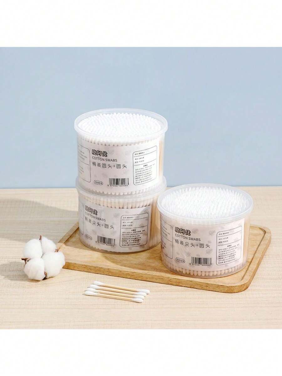 1 Box - Dual-Ended Iodophor Cotton Swabs, Disposable Defatted Cotton ...