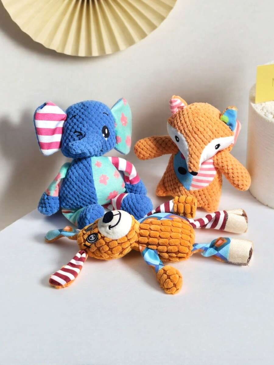 1pc Cartoon Animal Doll, Dog Lover And Dog Mom Love Doll, Squeaky Cat ...