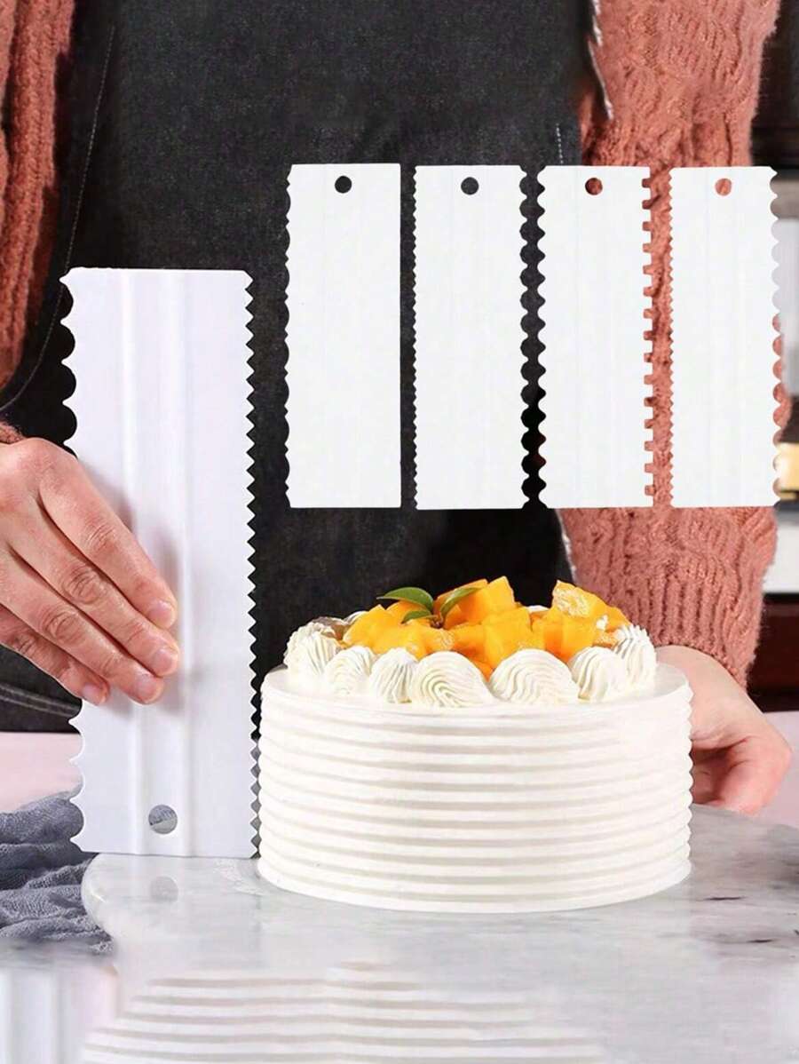 4pcs Cake Scraper, 4-Sided Cake Leveler, Baking Tool, Kitchen Small ...