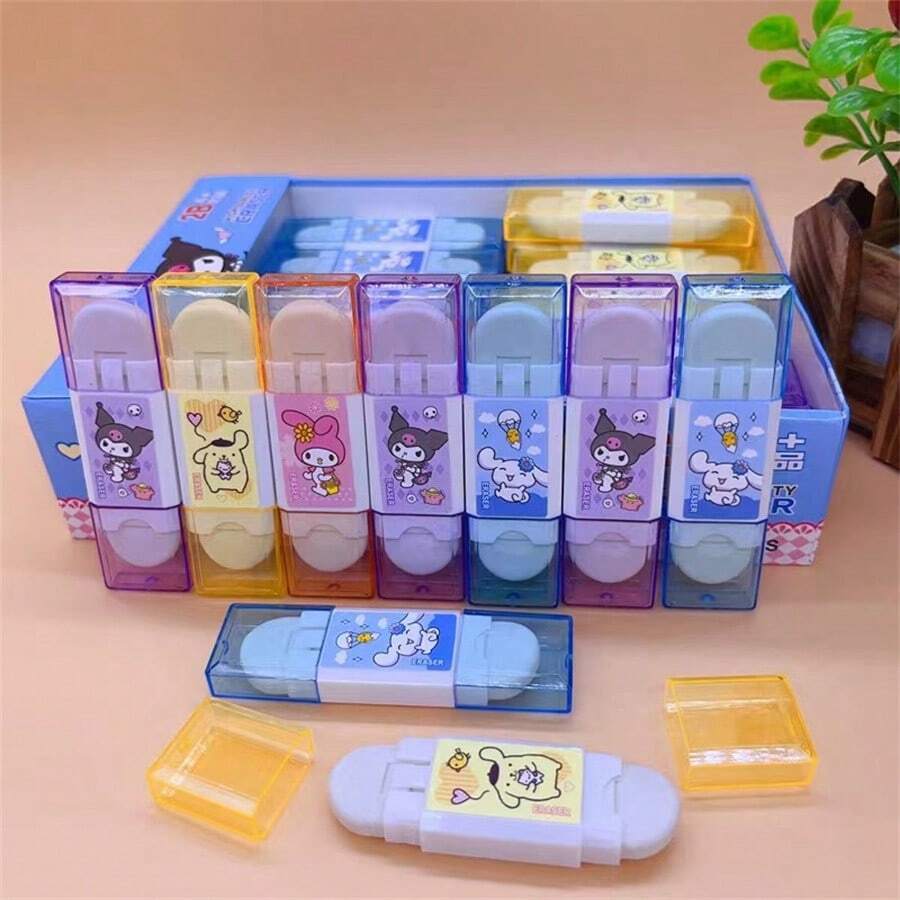 Sanrio Creative Cartoon Shape 2B Double-Head Eraser Cute Girl Heart ...