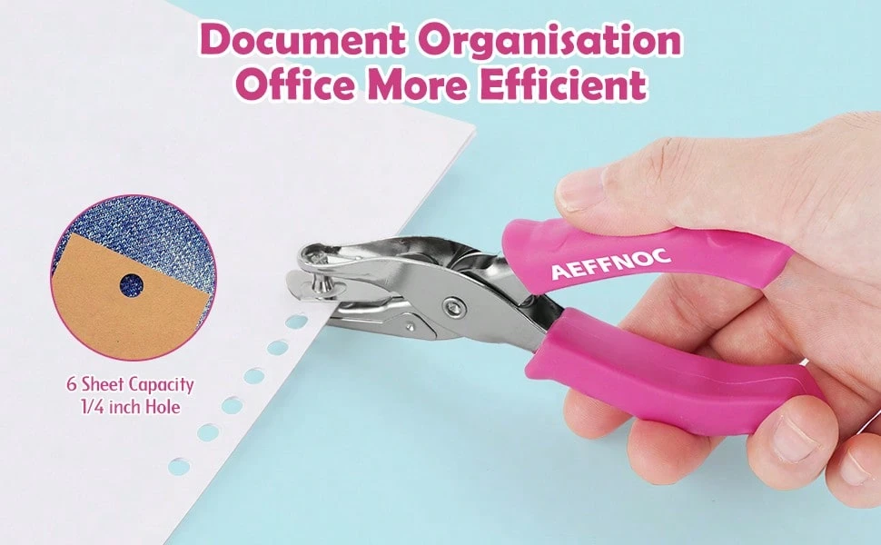 Circle Hole Punch For Journals And Planners, DIY Loose-Leaf Hole Punch ...
