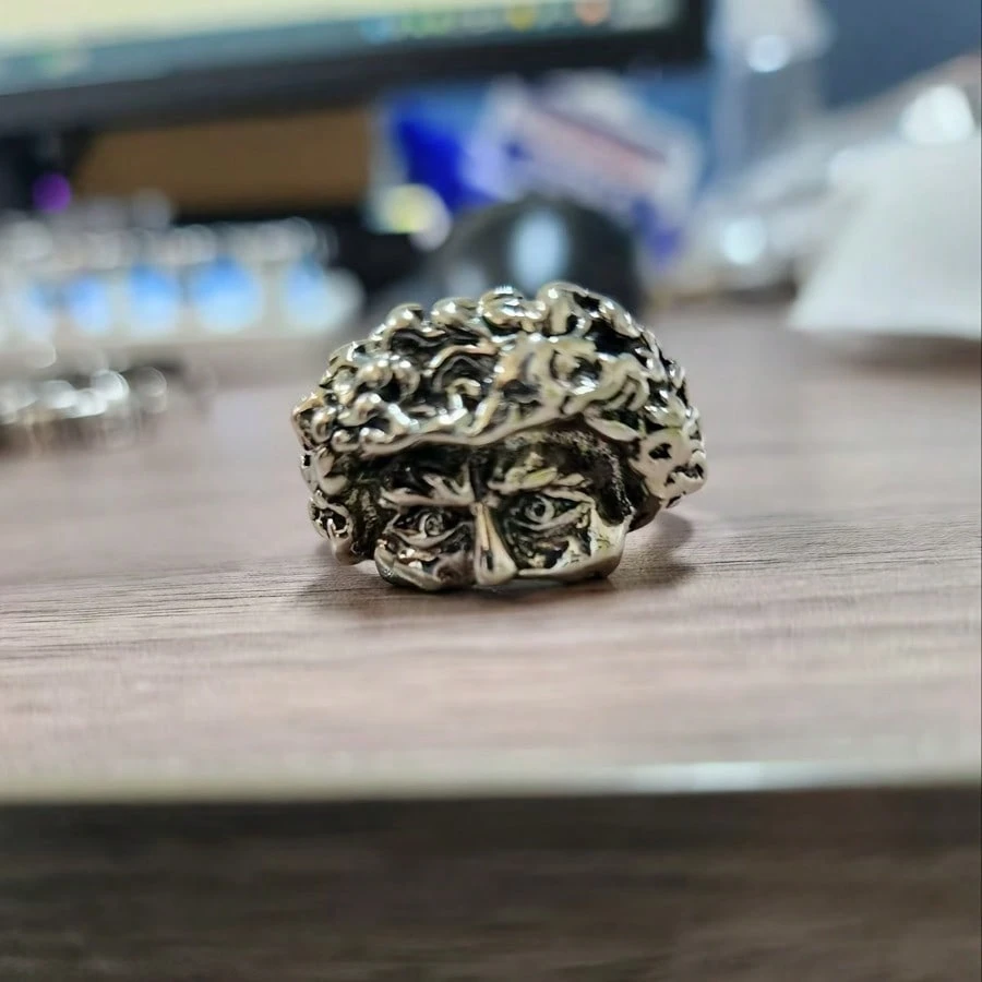 Broken David Silvery Ring - Michelangelo's David Ring - Italian Statue David Art Ring | SHEIN ...