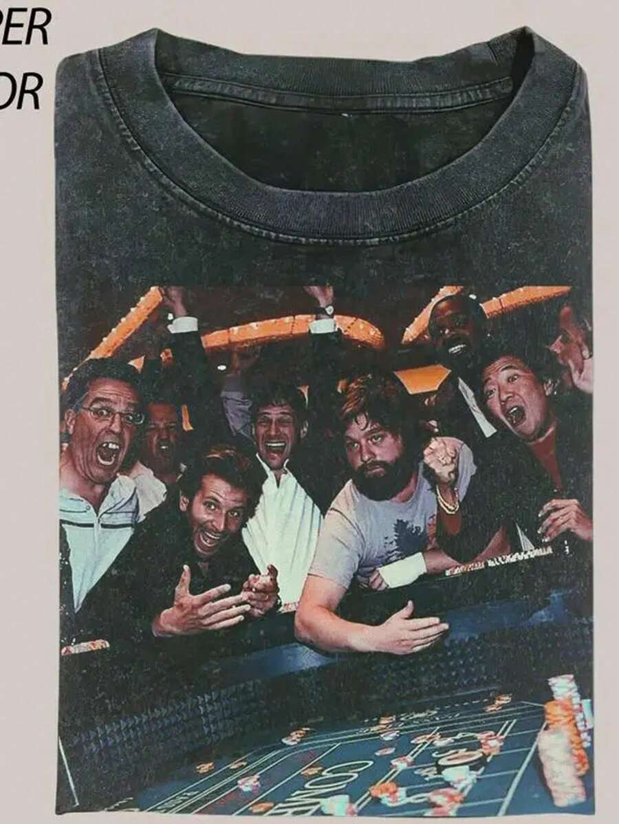 Vintage The Hangover Playing Poker Crewneck T-Shirt, Funny TheHangover ...