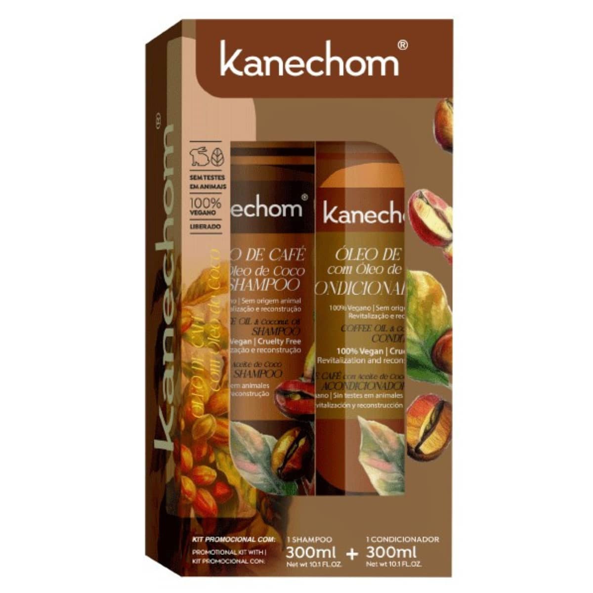 Shampoo e Condicionador Kanechom Óleo de Café com Óleo de Coco | SHEIN ...