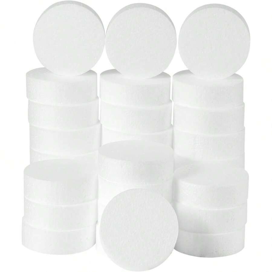 24pcs/Set 2 Inch (Approx. 5cm) Thick Polystyrene Foam Rings, Suitable ...