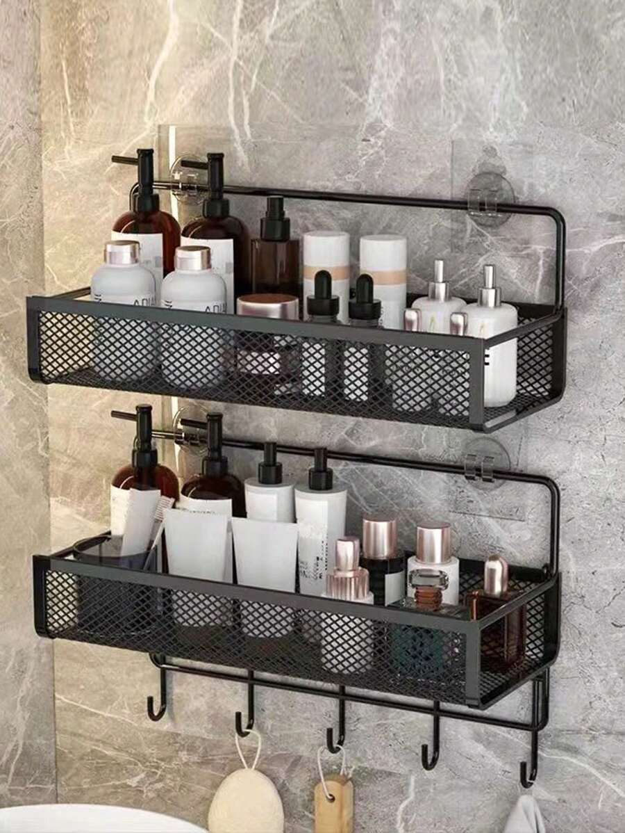 1pc, Perforation-Free Storage Shelf, Bedroom Living Room Bathroom ...
