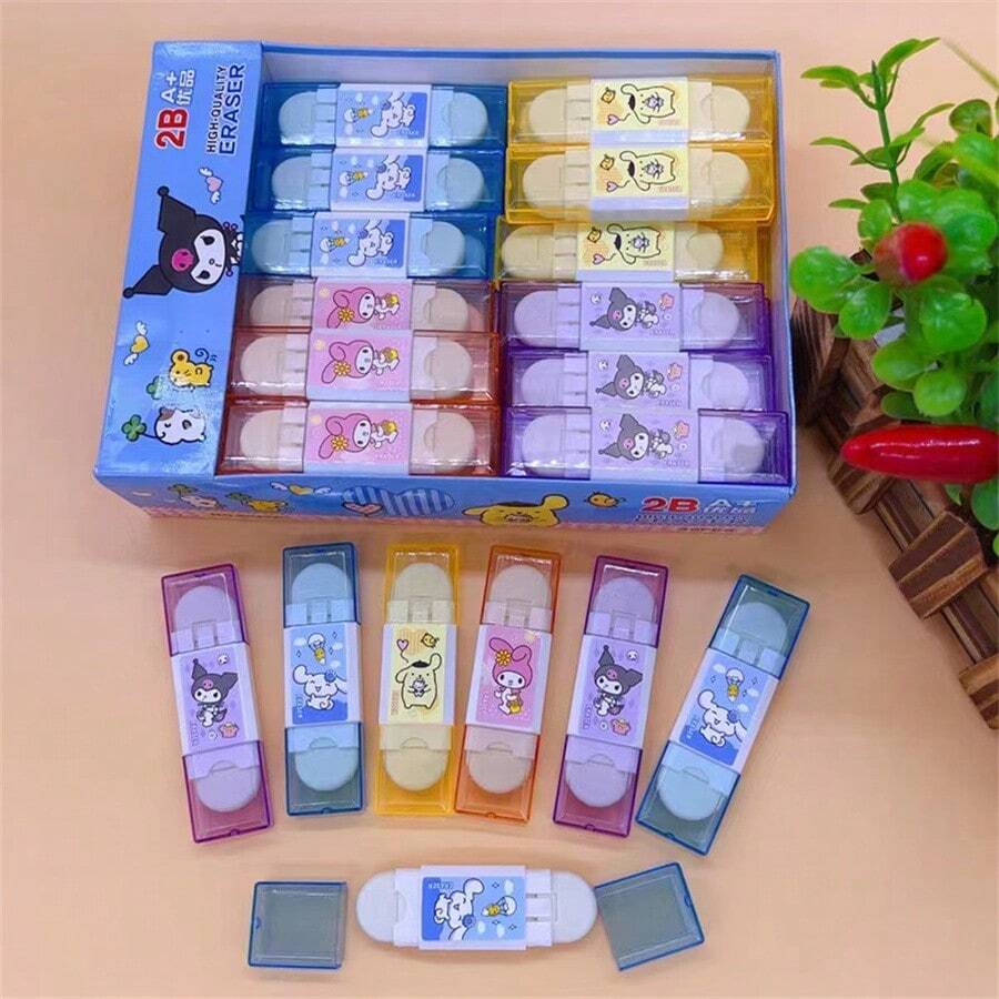 Sanrio Creative Cartoon Shape 2B Double-Head Eraser Cute Girl Heart ...