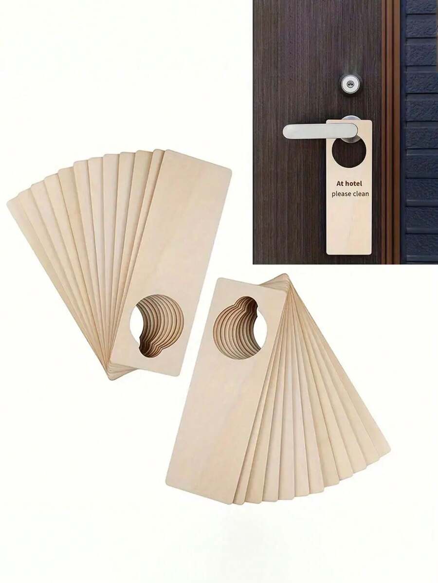 10-Pack DIY Door Labels - Easy-To-Hang Blank Craft Labels, Office ...