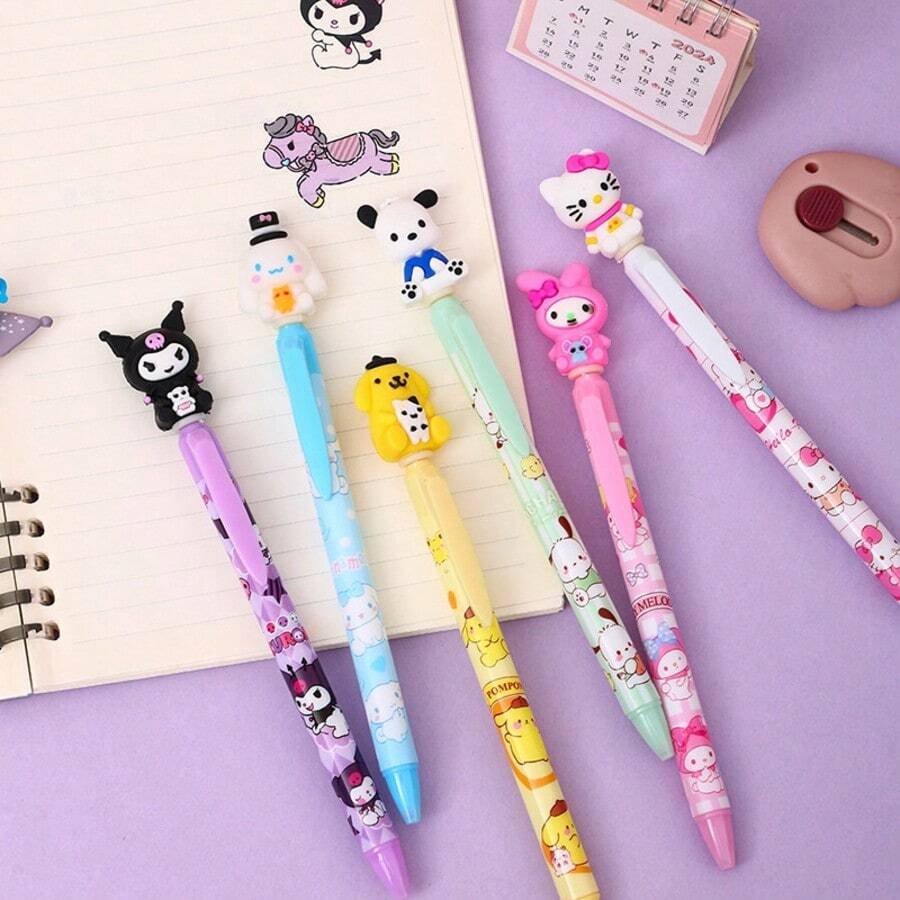 Sanrio 6pcs Sanrio New Cute Sweet By Moving Pen High Appearance Level ...