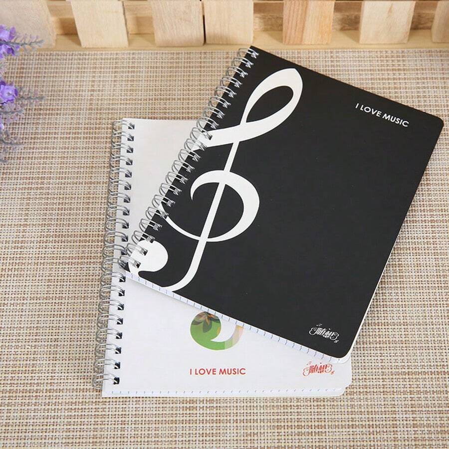 2pcs Music Note Notebooks, Music Themed Stationery Set, Creative Gift ...