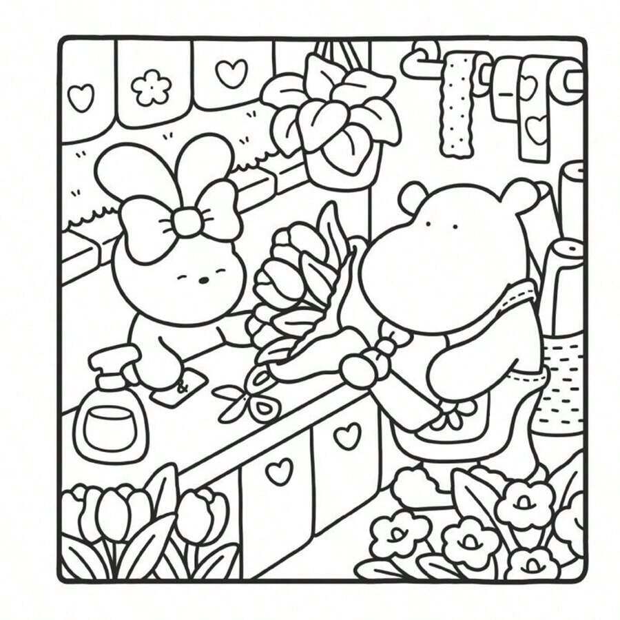 Comfy Days: Coloring Book For Adults And Teens Featuring Super Cute ...