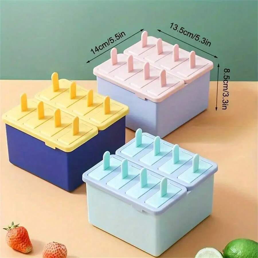 Easy-Release Ice Pop Mold - Quick Freeze DIY Ice Pop Maker, Homemade ...