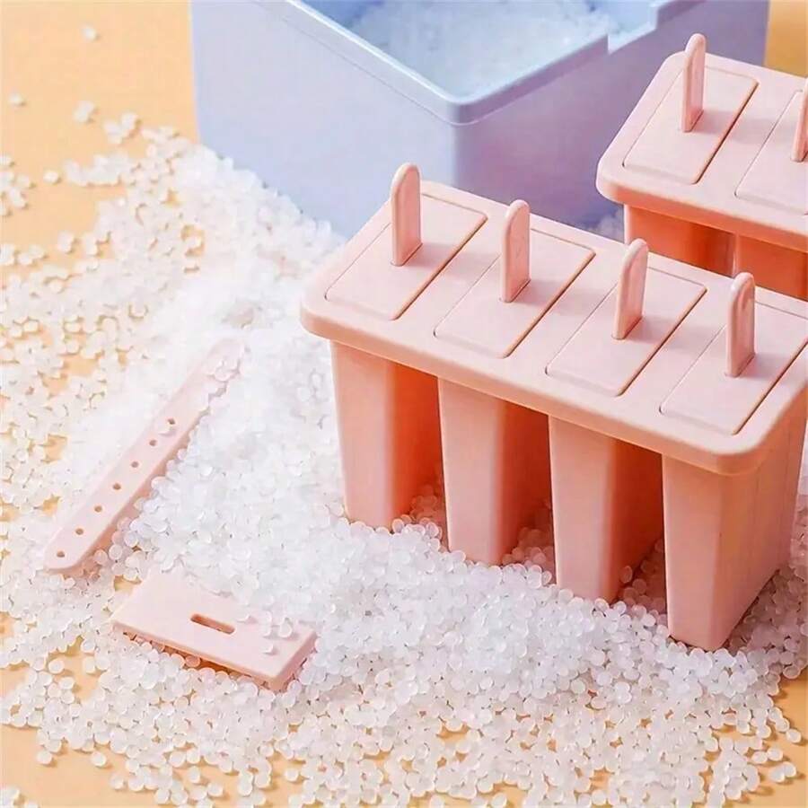 Easy-Release Ice Pop Mold - Quick Freeze DIY Ice Pop Maker, Homemade ...