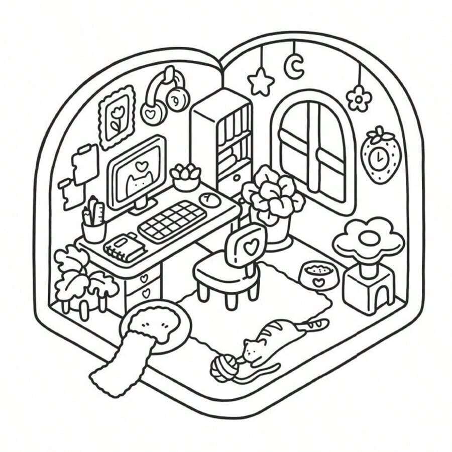 Piccolo Angolo: Libro da colorare per adulti e adolescenti, design ...