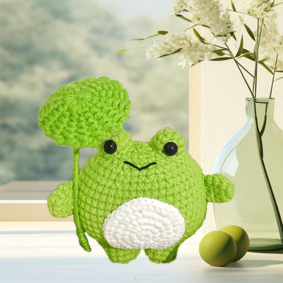 DIY Frosch Häkelset für Anfänger, Amigurumi gefüllte Tiere - Geschenk-Tierhäkel-Starterset Alles ...