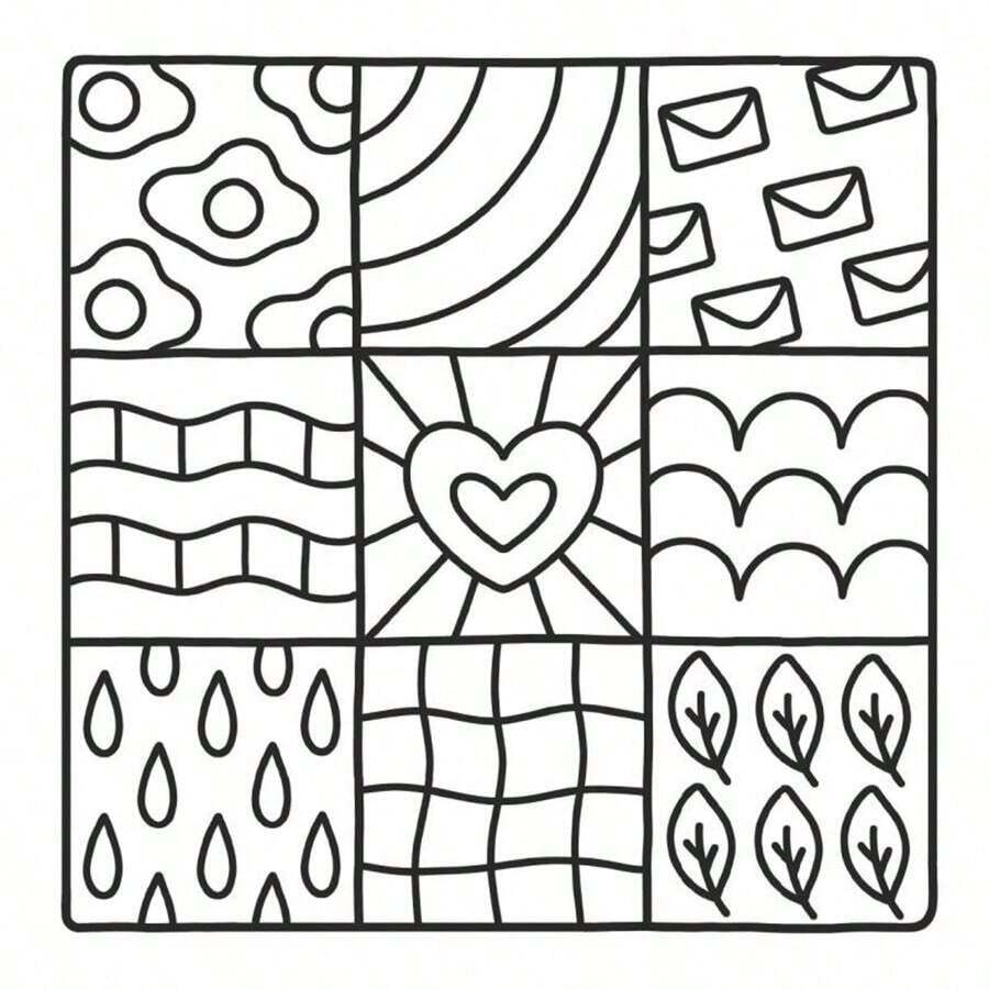 Comfy Patterns: Coloring Book For Adults And Kids, Bold And Easy ...
