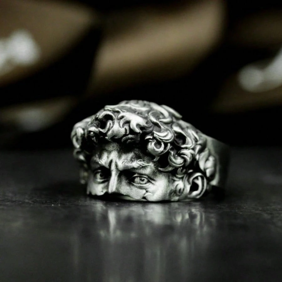 Broken David Silvery Ring - Michelangelo's David Ring - Italian Statue ...