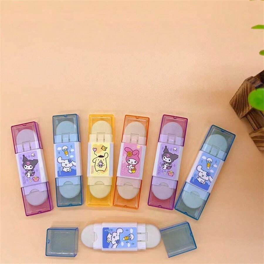 Sanrio Creative Cartoon Shape 2B Double-Head Eraser Cute Girl Heart ...