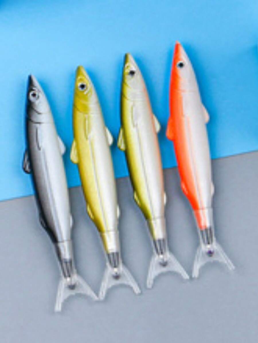 1pc Random Creative Funny Salted Fish Shaped Ballpoint Pen Ocean Series ...