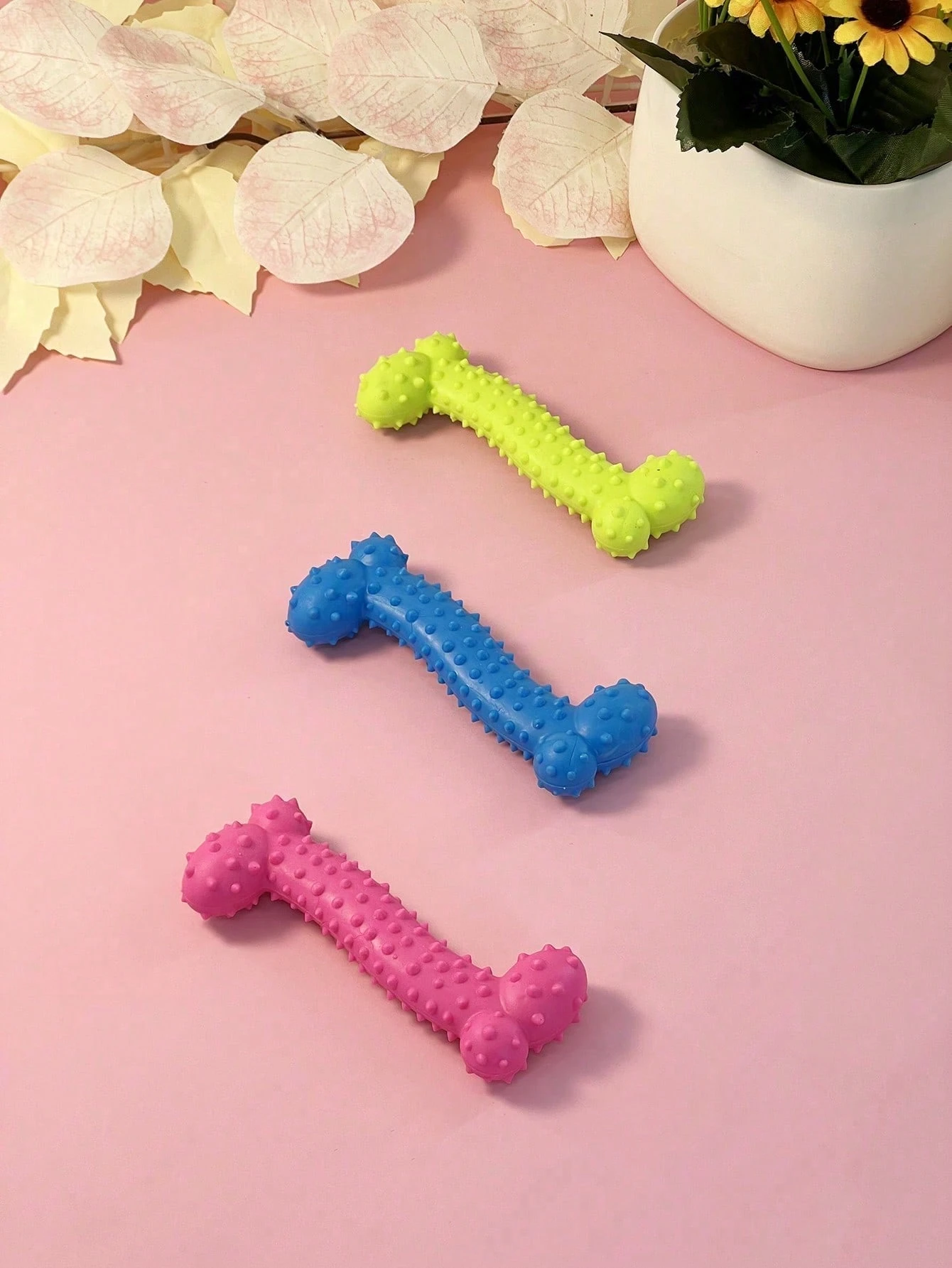 Dog TPR Teeth Grinding Bone With Thorn Anti Disassembly Home Teeth ...