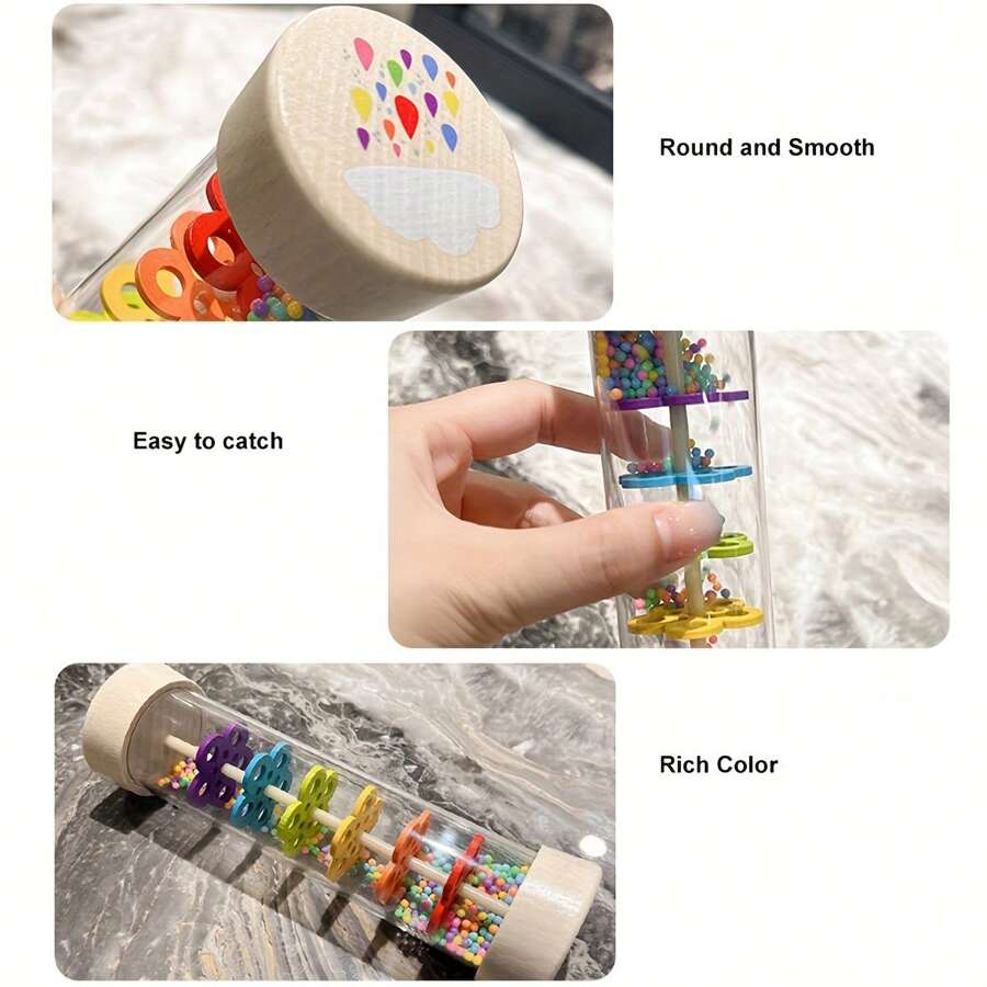 Instrumento musical de vara de lluvia de madera, creador de música de ...