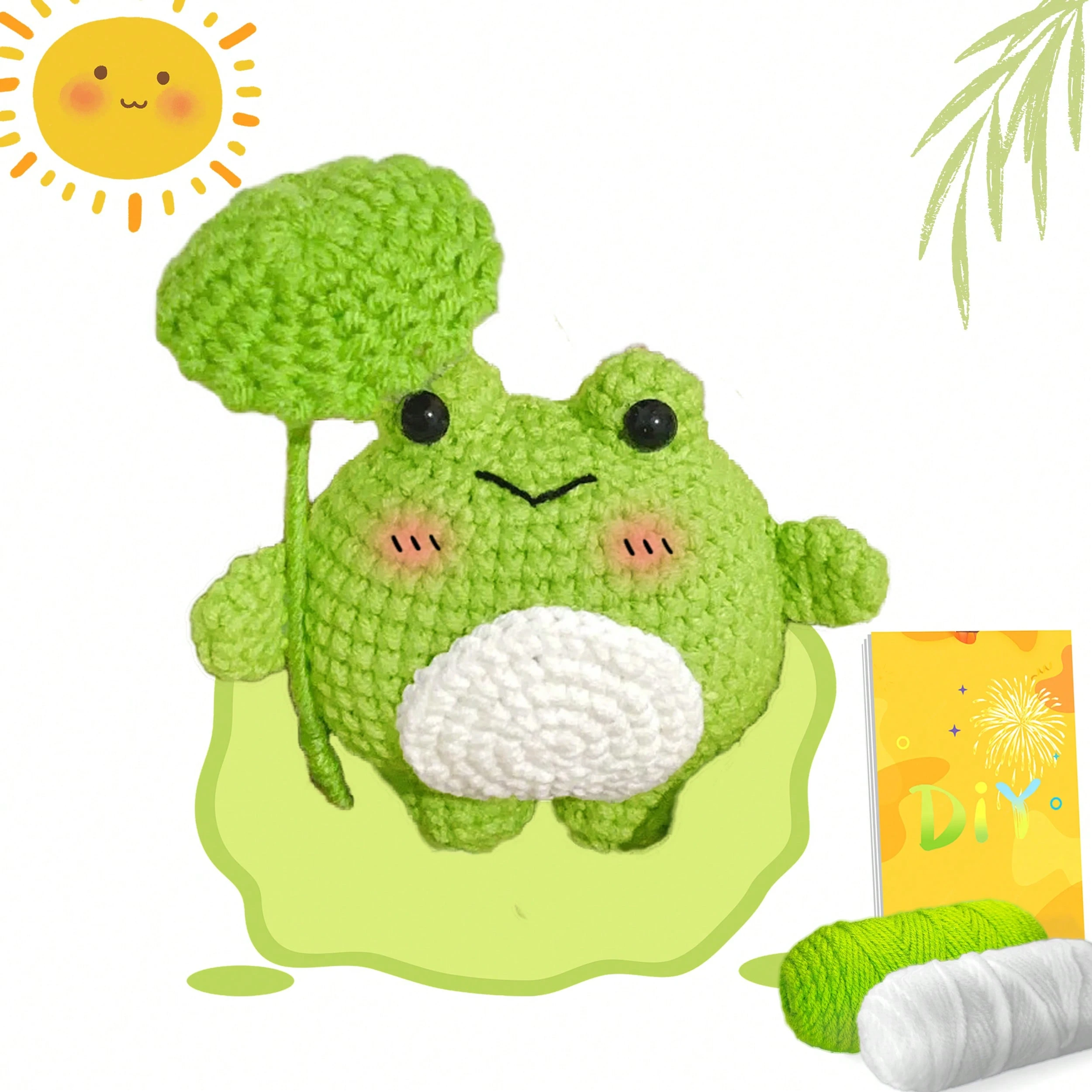 DIY Frog Crochet Kit For Beginners, Amigurumi Stuffed Animals - Gift ...